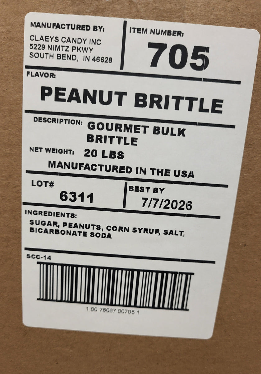 Claey's BULK Peanut Brittle – Bucky Badger Cheese