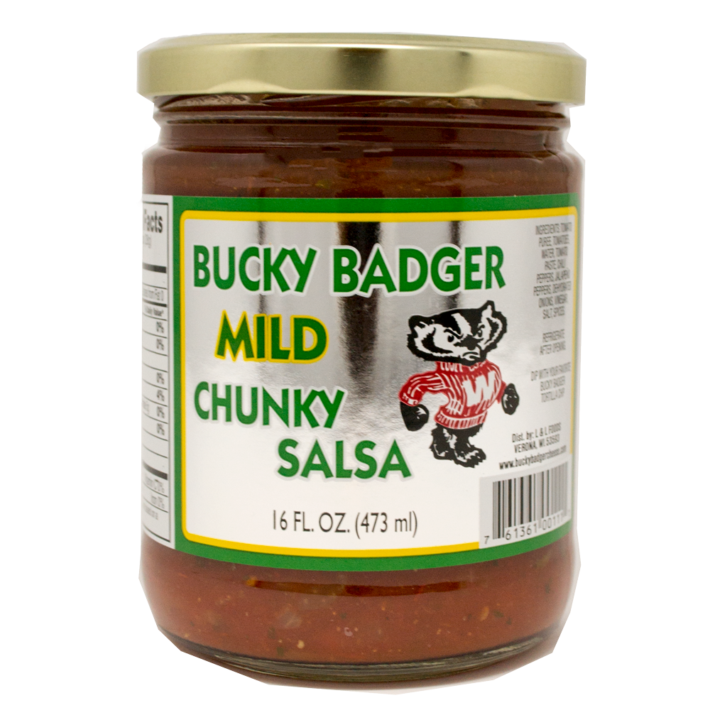 Bucky Badger Mild Salsa – Bucky Badger Cheese