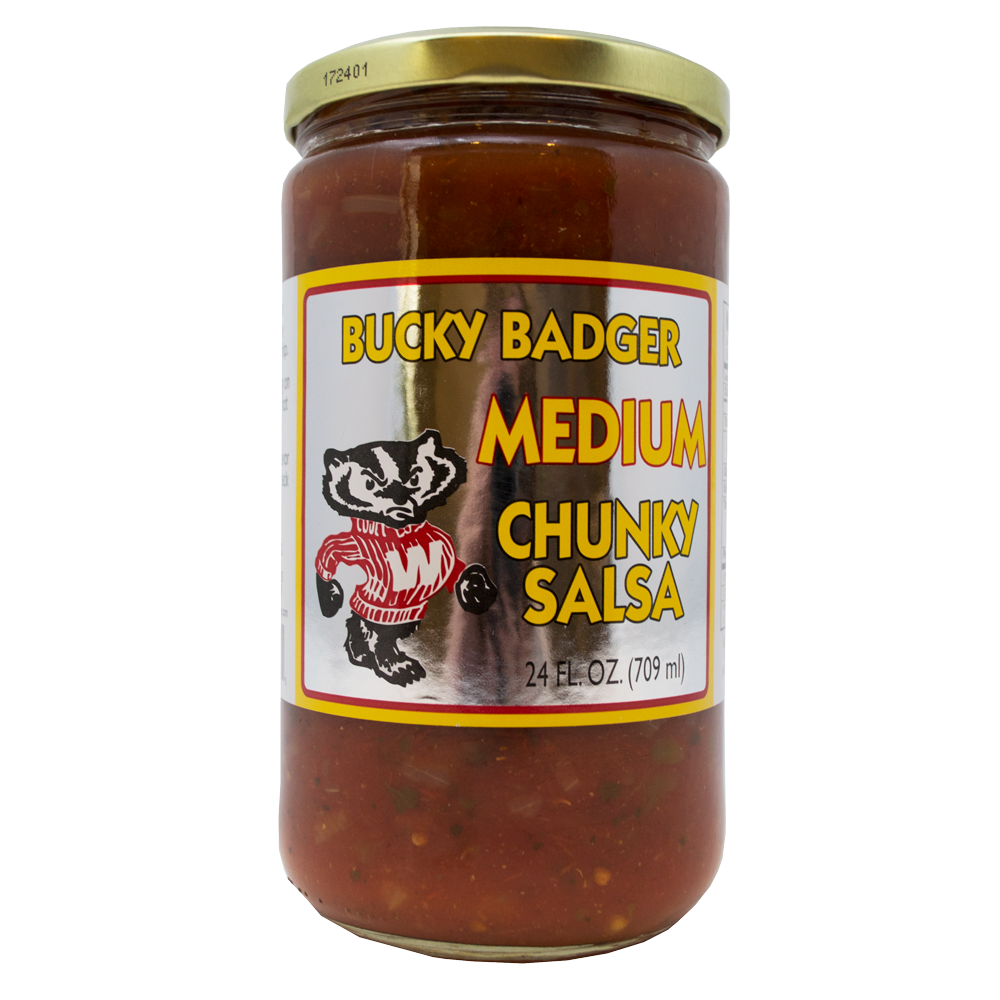 Bucky Badger Medium Salsa – Bucky Badger Cheese