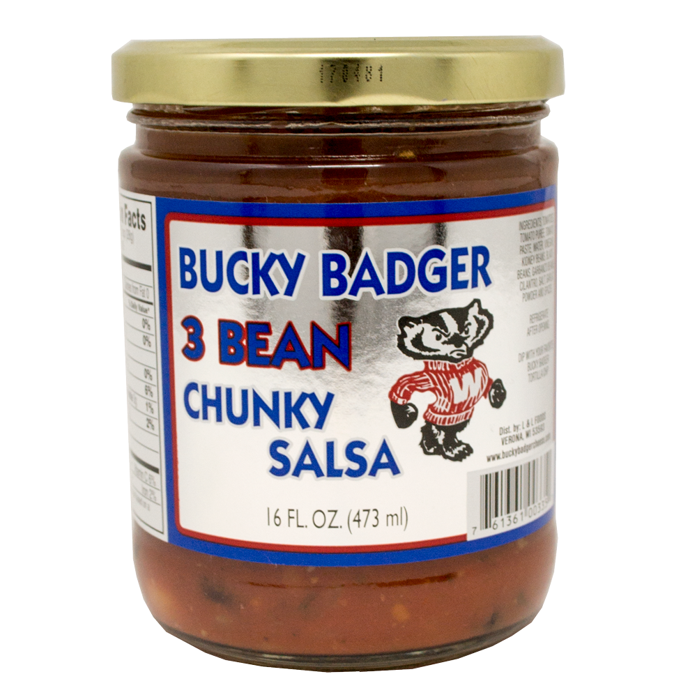 Bucky Badger 3-Bean Salsa – Bucky Badger Cheese